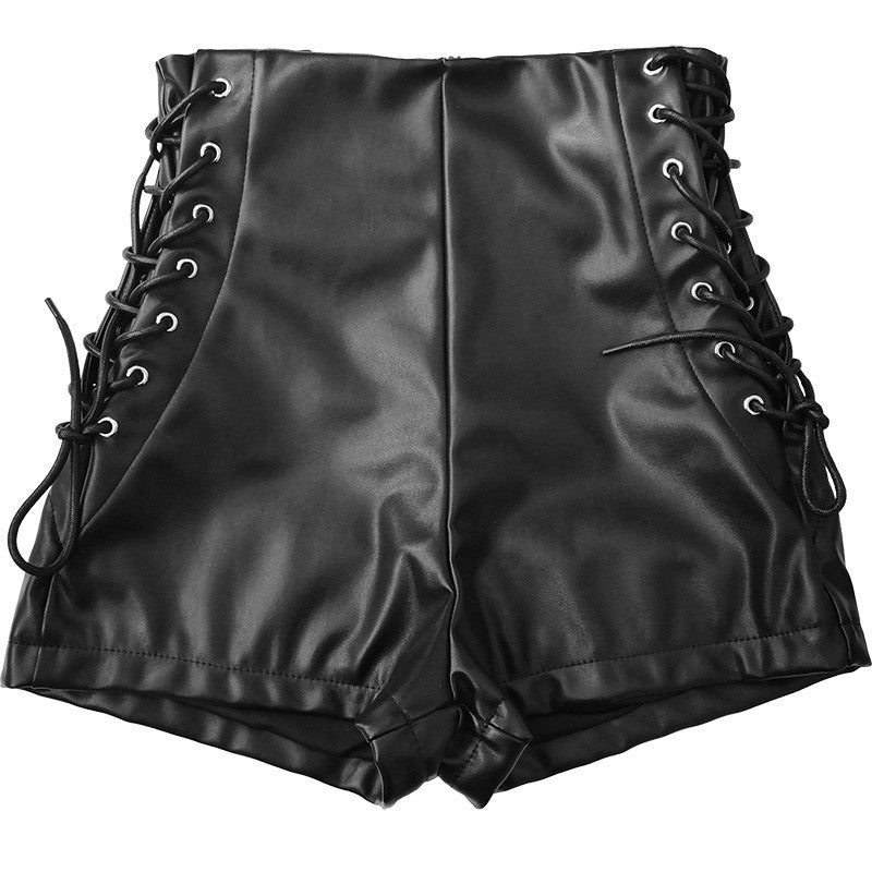 Leather Bandage Shorts – GhallasGoth